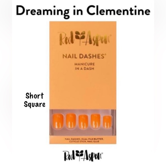Red Aspen | Makeup | Red Aspen Nail Dashes Dreaming In Clementine Short ...